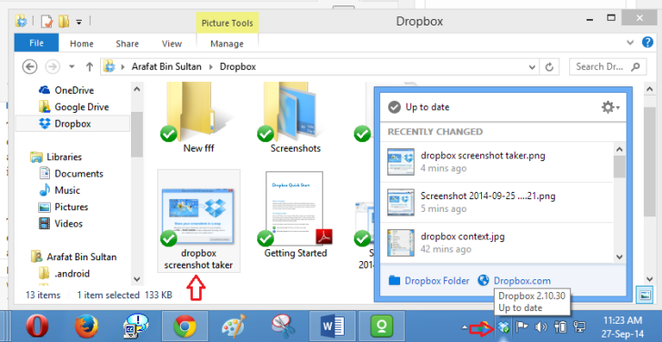 Dropbox Windows Application Overview