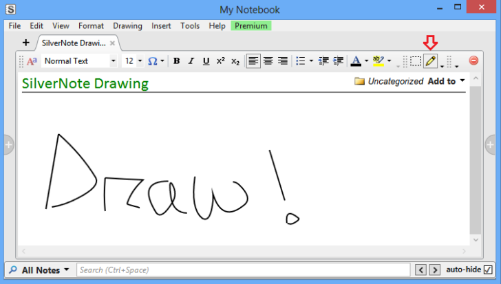 SilverNote is a little but handy note taking app for Windows.