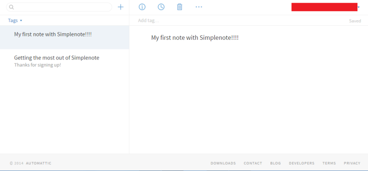 Storing and sharing notes online made simpler with Simplenote.