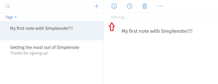 Storing and sharing notes online made simpler with Simplenote.