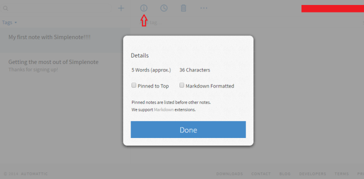 Storing and sharing notes online made simpler with Simplenote.