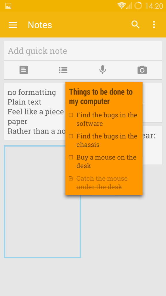 Google Keep vs Evernote Android Application Comparison