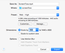 Screencasts on Mac with ScreenFlow